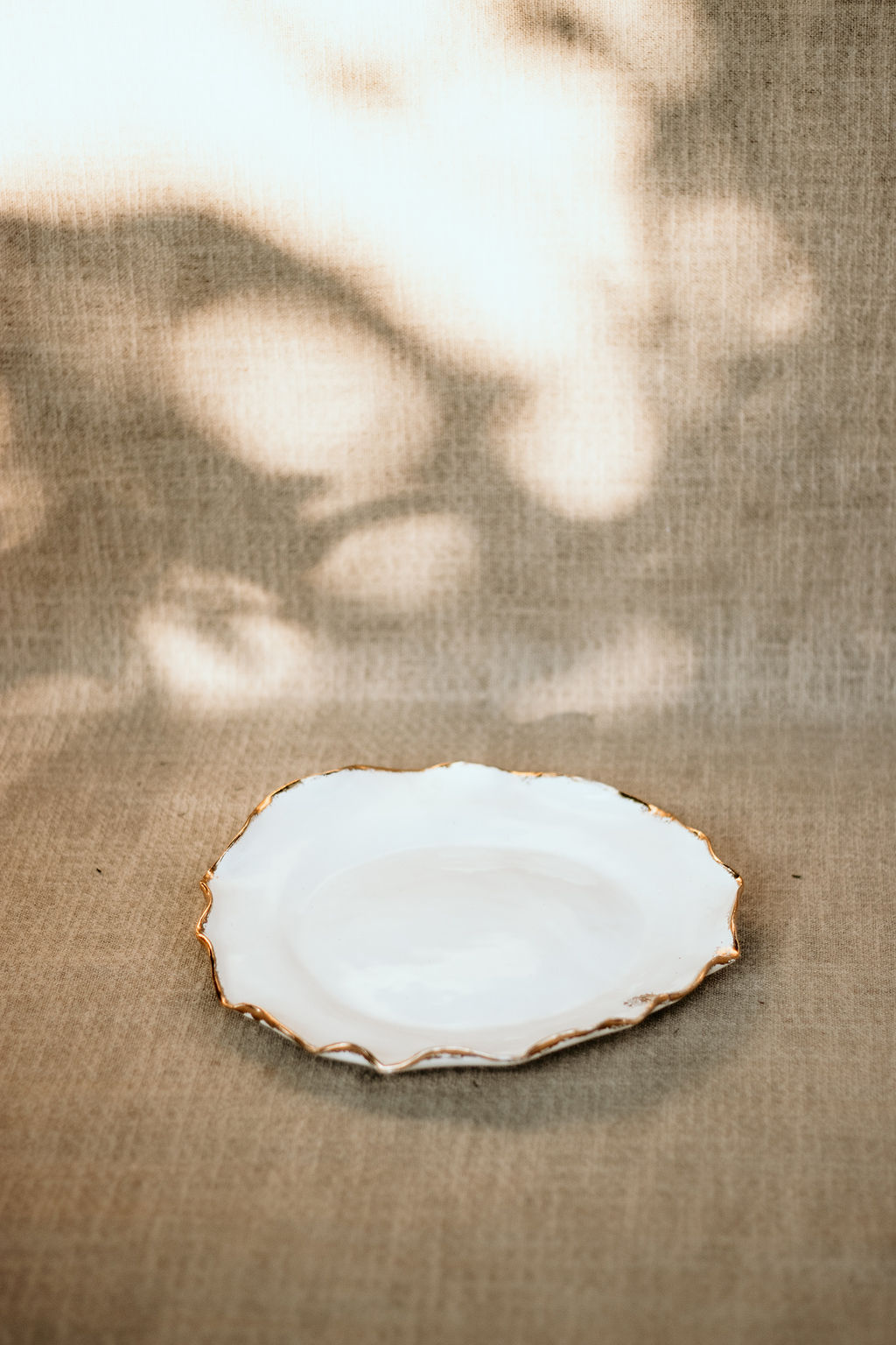Gold Edged Small Plate – Passionfruit Ceramics – Shopfox